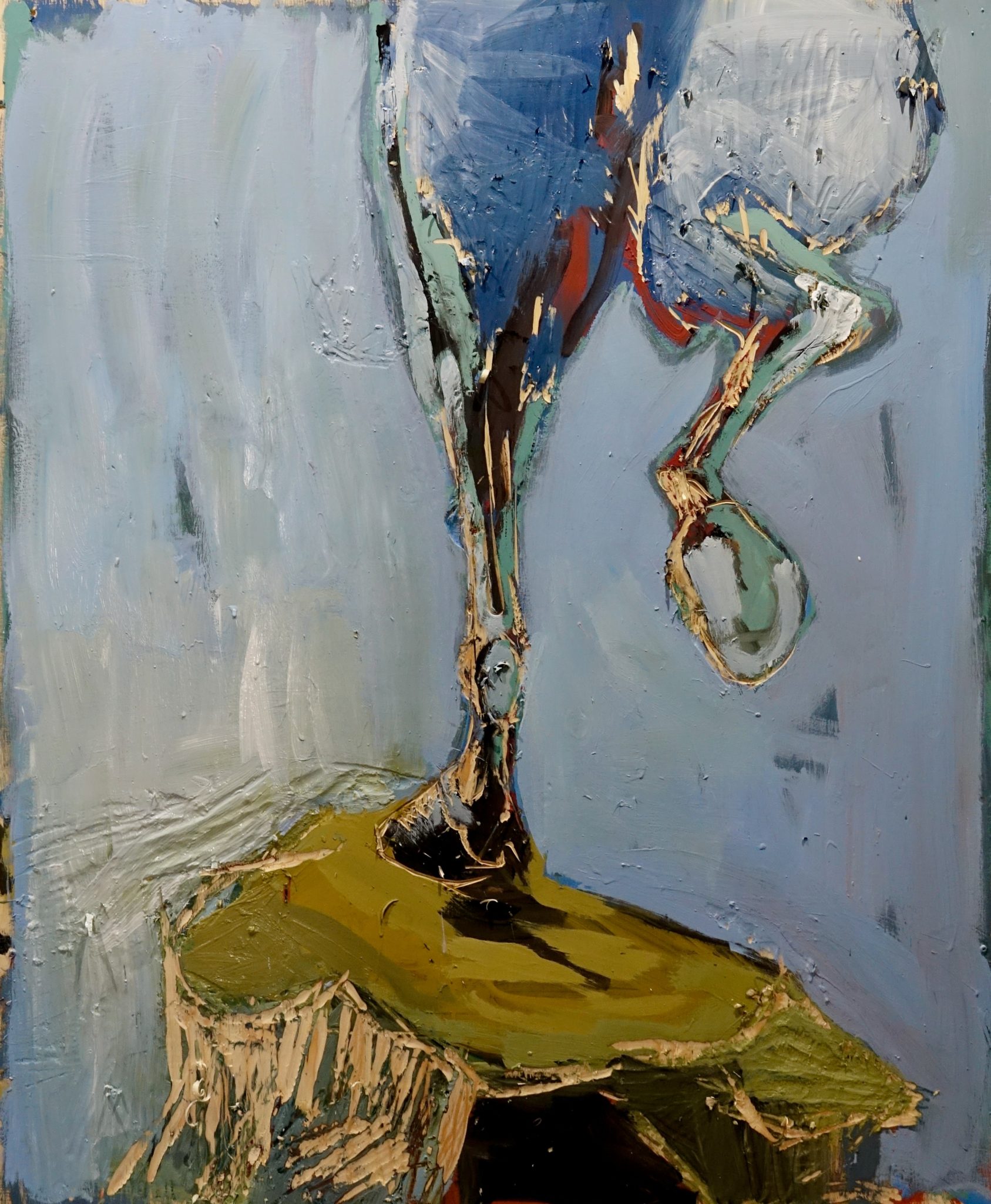 El-caballo-2021-Bois-grave-polychrome-150x100cm-Cedric-Le-Corf | Loo ...